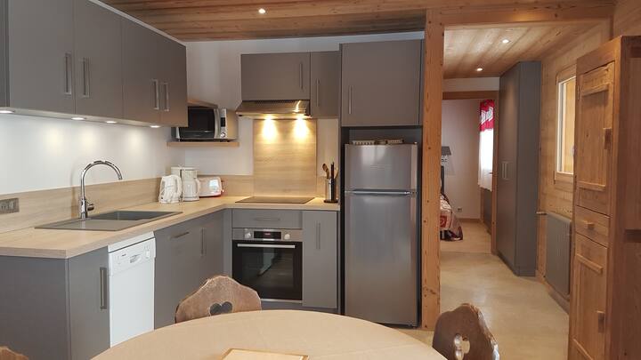 Rez-de-jardin - T2 3* 2/4 P - Sud Calme Reposant - La Clusaz