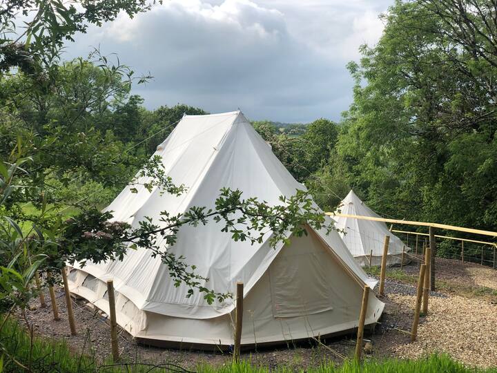 Two Glamping Bell Tents With Beautiful Views - Honiton