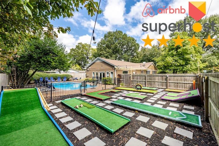 Mini-golf ~ Heated Pool ~ Hot Tub ~ Game Room - Memphis, TN