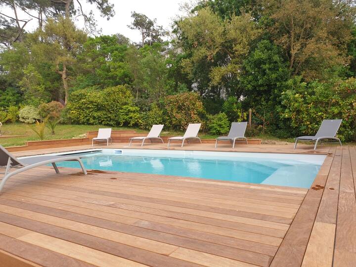 Agréable Villa Avec Piscine Proche De L'océan - Capbreton