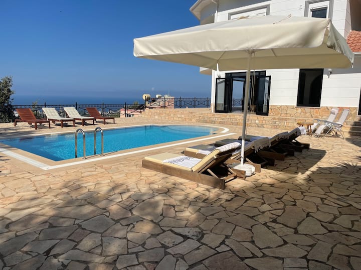 Cozy Villa Alanya Pool - Sea View & Privacy (3+1) - Alanya