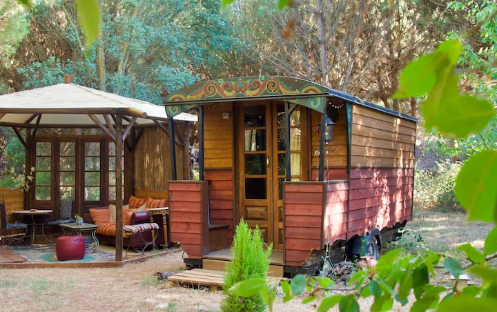 "Tinkerbel" - Bohemian Caravan Set In Pine Forest - Santiago do Cacém