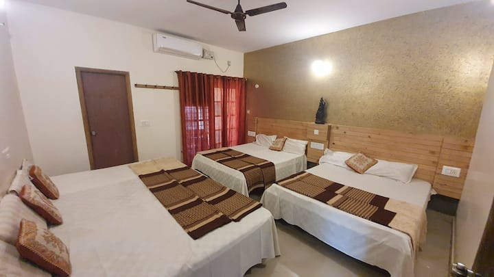 F1  6 Sleep,  With 2 Double Cot. 1 Queen Size Cot - Mysuru