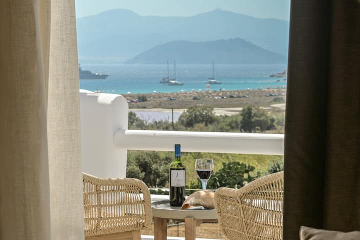 Ruby Of Naxos - Deluxe Triple With Sea Views - Naxos