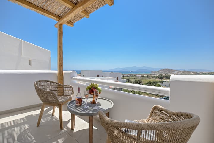 Ruby Of Naxos - Deluxe Double With Sea Views - Naxos, Greece