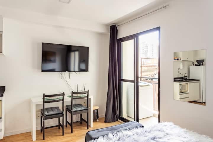 Apartament Central Studio Wi-fi 300mb And Alexa - San Paolo, Brasile