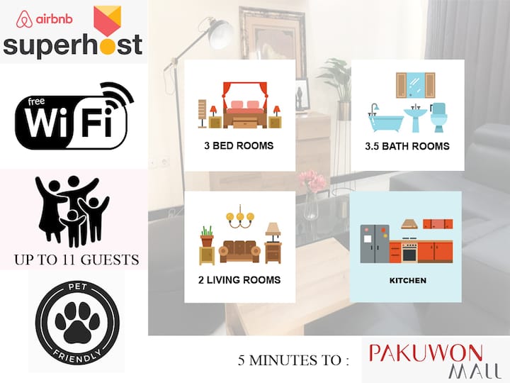 Rumah Mimo - Full House Pakuwon Indah Near Mall - Surabaya