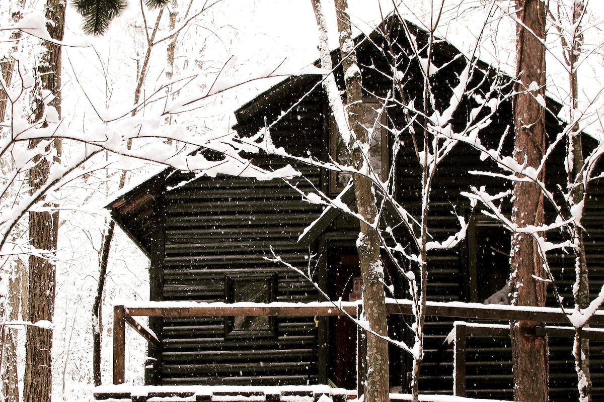 Log cabin in the woods - Yukari Cabins #3 - Cabins for Rent in Furano ...