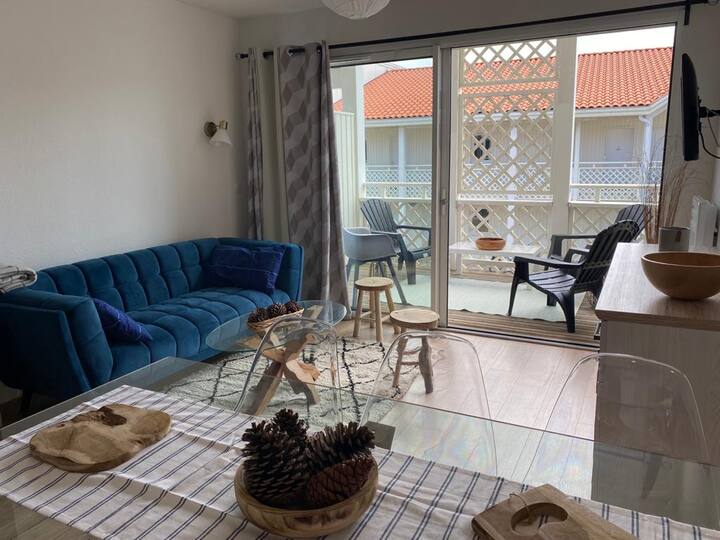 Grand Duplex Neuf Avec Balcon, 100 M Des Plages - Mimizan
