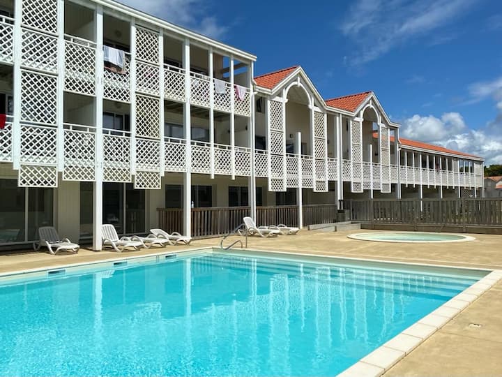 Grand Duplex Neuf Avec Balcon, 100 M Des Plages - Mimizan