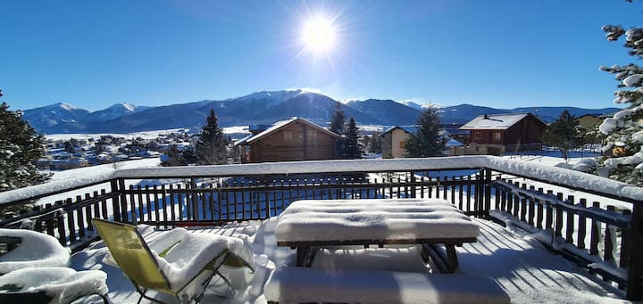 Chalet De Famille Cosy  Grande Terrasse  Avec Vue - Font-Romeu-Odeillo-Via