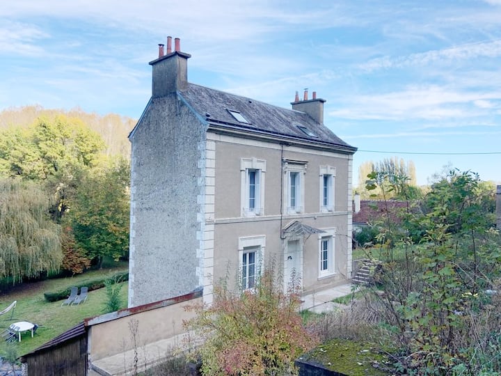 Maison De Campagne ★ Jardin ★ Accès Privé Au Loir - Lhomme