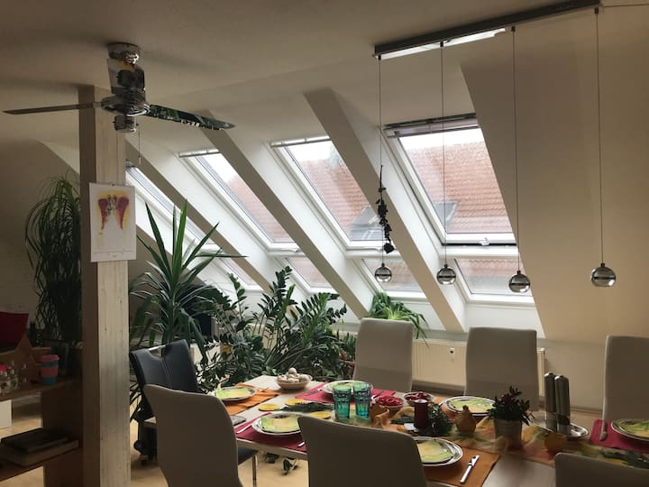Schöne Dachgeschoss-wohnung Mit Parkplatz, Privat - Bruchsal