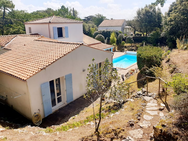 Villa Avec Piscine Et Jardin Exotique Proche Plage - Saint-Denis-d'Oléron