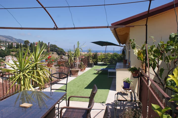 Magnifique Villa Avec Grande Terrasse - Menton