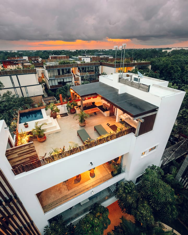 Tulum 2 Story Penthouse ~ Cenote Next Door! - Paradise Beach