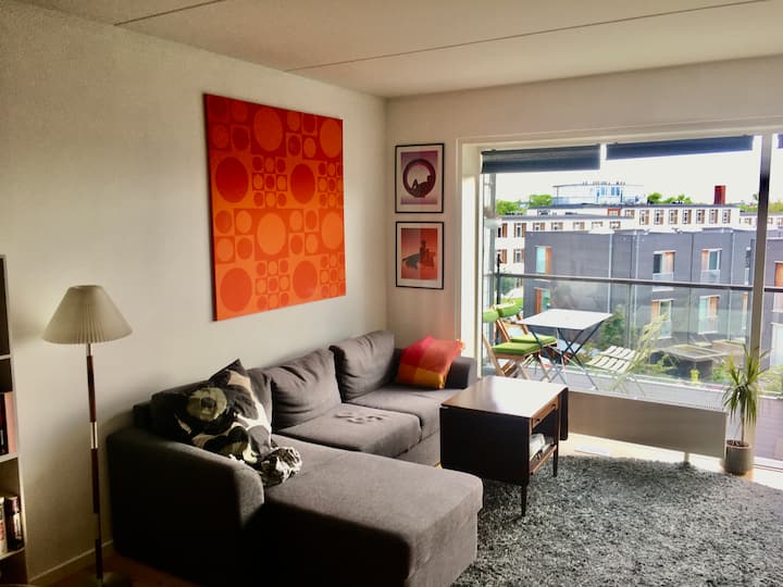 4 Room Apt W Balcony And Copenhagen Skyline View - Copenhague