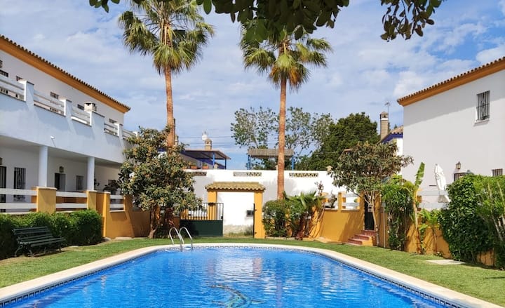 Adosado Con Piscina Y Jardín 8 A 10 Personas - Conil de la Frontera