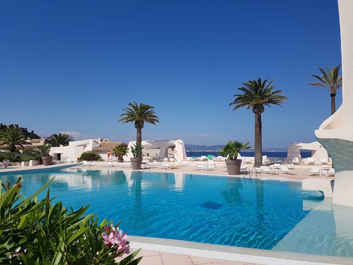 Côte D'azur - Charmantes Appartment Mit Meerblick - Théoule-sur-Mer