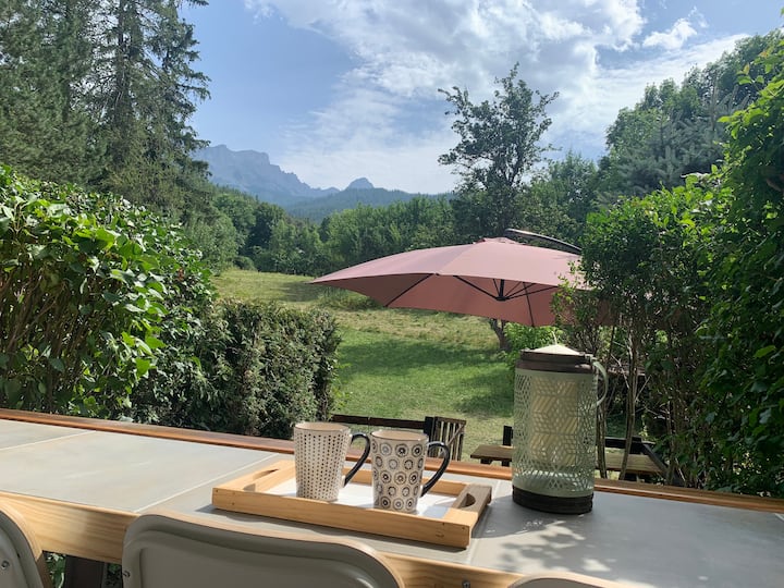 Grand Studio 4/6 Personnes Expo Sud Balcon Jardin - Barcelonnette