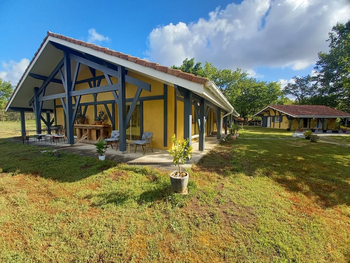 Exceptional Offer, 2 Houses Surrounded By Nature, Swimming Pool, Spa, Sauna, 10 M Beaches - Bias
