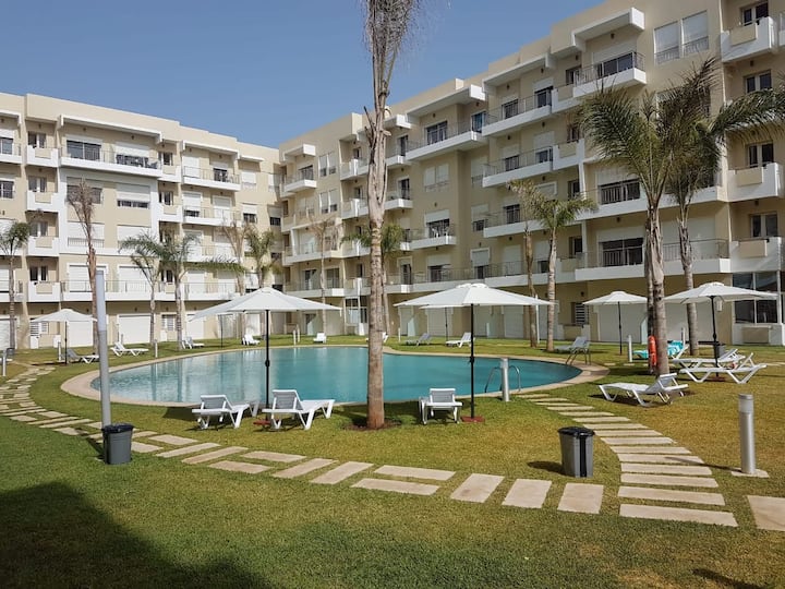 Appart. Cosi En Résidence Sécurisée Avec Piscine. - Bouznika