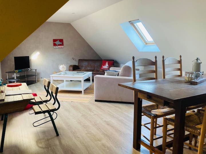 Spacieux Appartement Avec Jardin Bourg De Louannec - Louannec