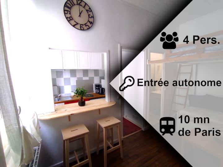 ★Charmant Studio★10 Mn De Paris★ - Vitry-sur-Seine