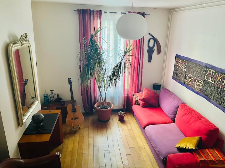 Chambre Agréable Et Lumineuse A 1 Minute Du Métro - París