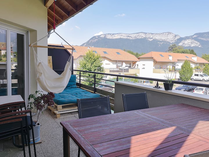 Bel Appartement Style Industriel, à 2 Pas Du Lac - Sévrier