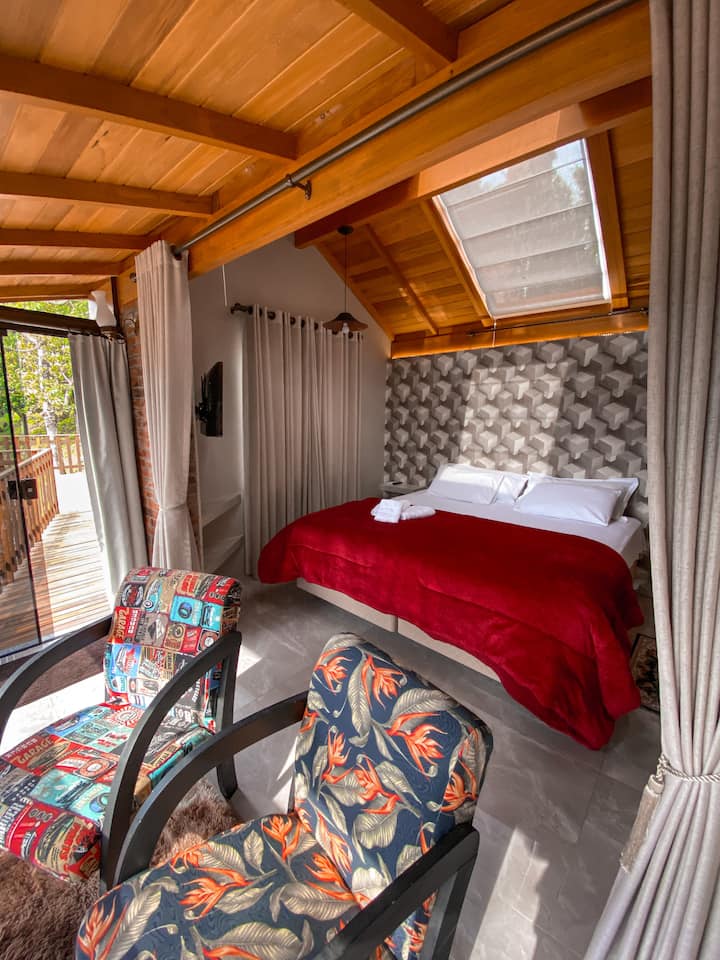 Chalé Em Meio A Natureza Com Claraboia. - Nova Petrópolis