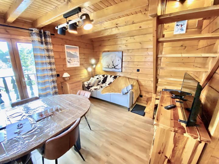Chalet 4 Faces, Vue Montagne, Pistes 5 Mn à Pied - Mont-Louis