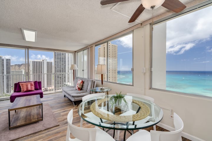 Pm 2702 Sleeps 4, Kitchen & Rooftop Pool - Honolulu