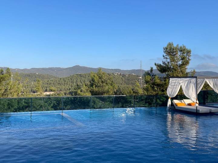 Villa Cool5 Yatak Odalı, Büyük Havuzlu Lüks Villa - 卡什