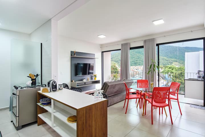 Ubatuba Centro “Charmoso Apto Entre Montanha E Mar - Ubatuba