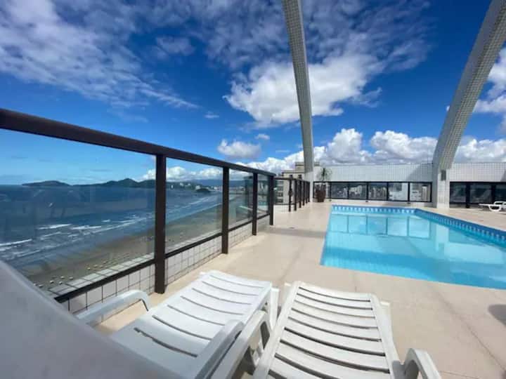 Lindo Apartamento Frente A Praia! - Santos