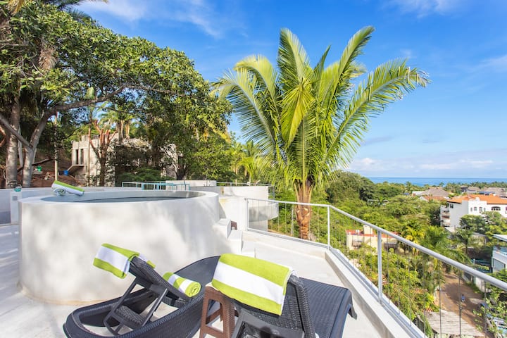 Garden Oasis W/rooftop Pool, Ac, Walk2beach - Sayulita