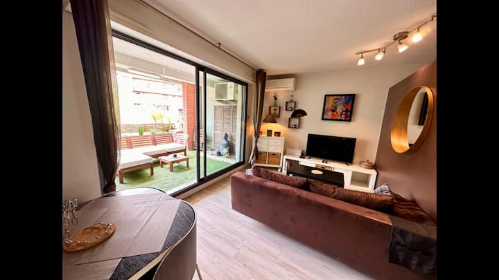 Appartement Terrasse Garonnette - Parking Privé - Toulouse