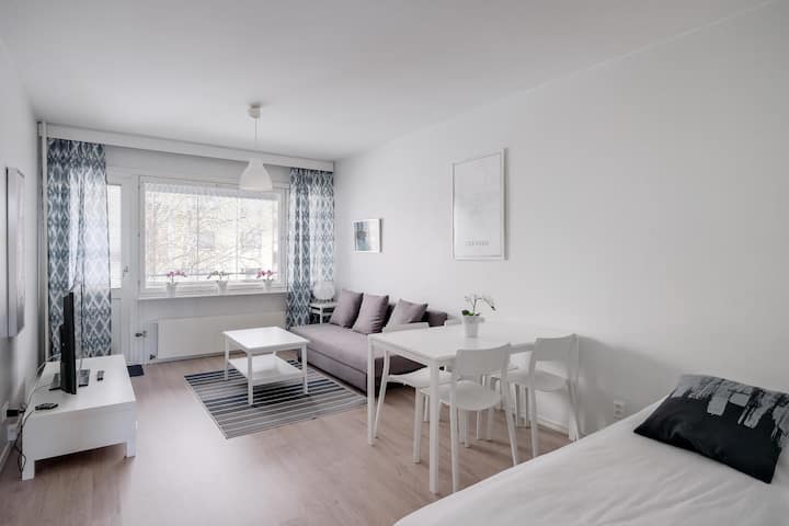 Ydinkeskusta, Wifi, Pesukoneet, Parveke, Tilava - Joensuu