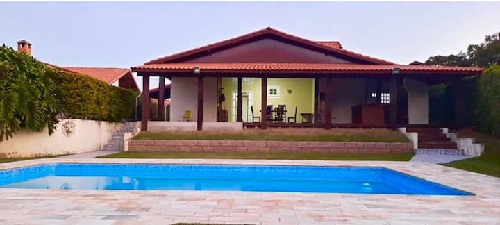 Casa De Campo Em Condomínio Agradável Com Piscina - Jundiaí