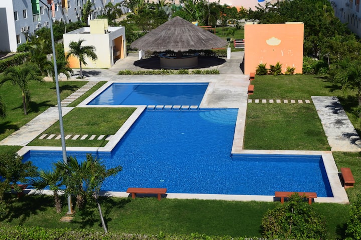Cozy 3br,amplio Depto Con 2 Baños - Cancún