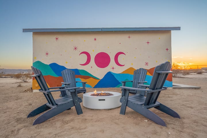 Desert Hideaway | Hot Tub, Fire Pit & Game Room - Joshua Tree National Park