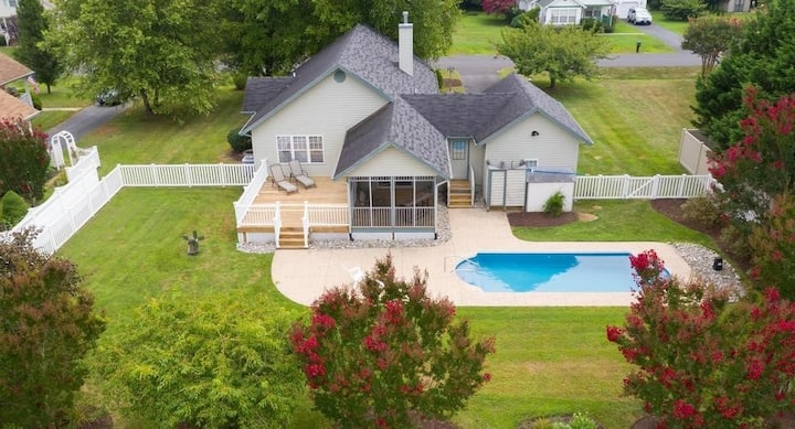 Quiet Beach Cottage With Private Pool - Bethany Beach, DE