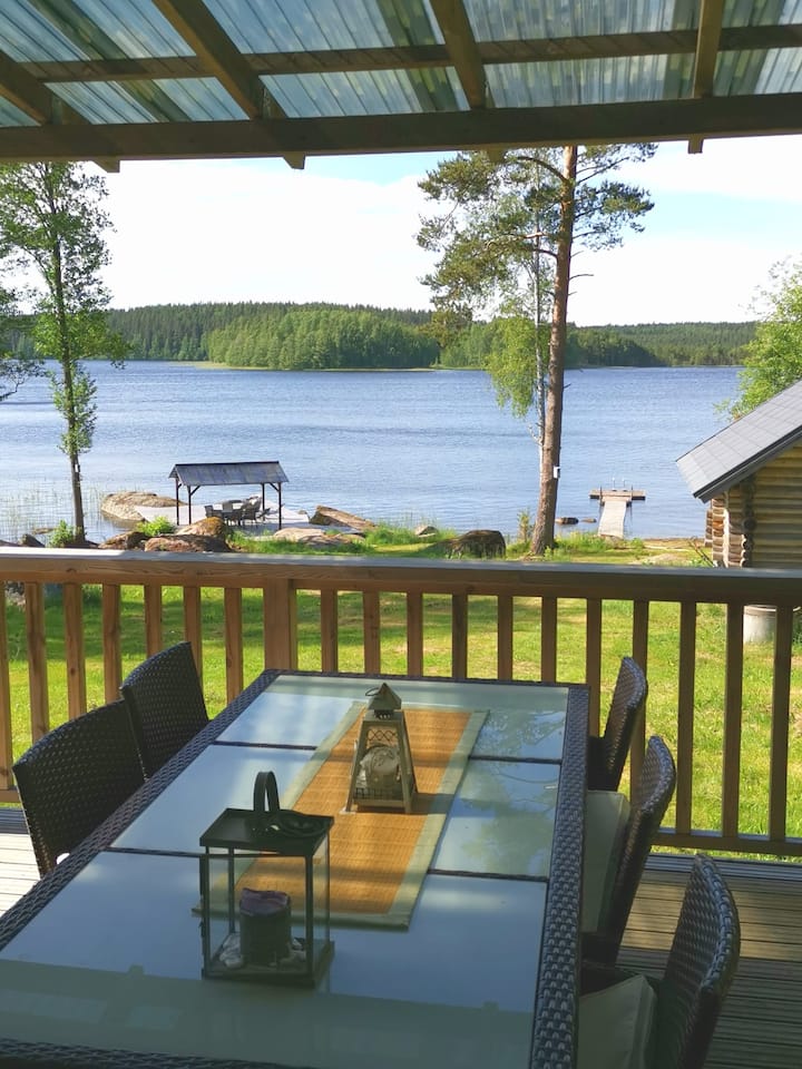 Kelohirsihuvila Rauhallisella Rannalla - Lappeenranta