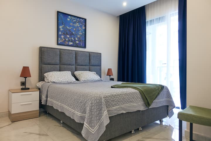 Spacious &Comfy 1+1 Seaview Apt In The City Center - Аланья