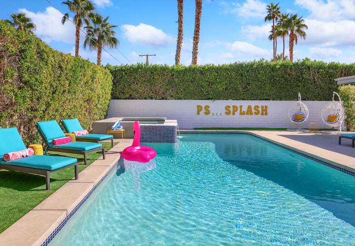 Mid-century Retreat Min To Dt*mtn View*spa+firepit - Palm Springs, CA