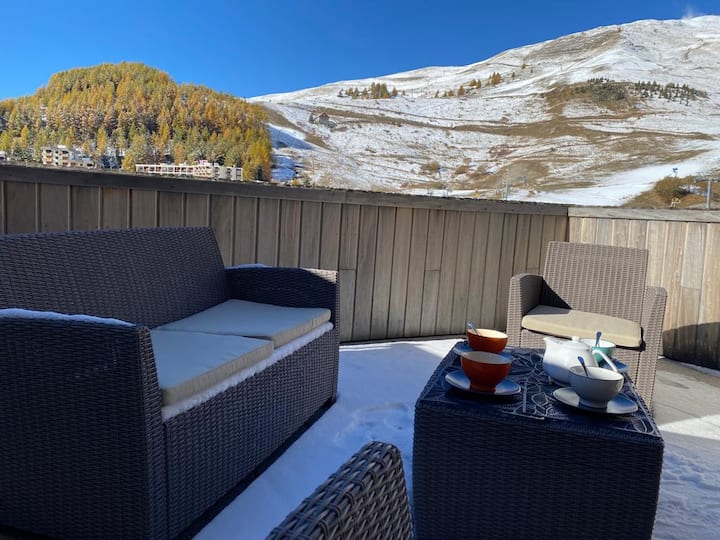Superbe Appartement Aux Pieds Des Pistes Terrasse - Orcières Merlette