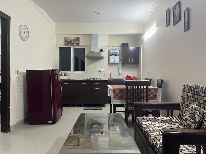 Deecon Modern Gateway 1bhk Flat Kitchen Parking - Rishikesh