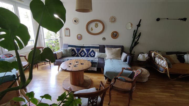 Grand T4 Familial Balcon+jardin - Lyon