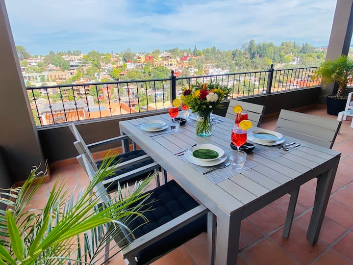 Moderno, Amplia Terraza, A 4 Cuadras Del Centro - 聖米格爾德阿連德